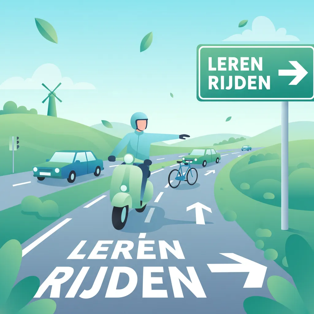 Bromfiets Plaats op de weg & Richtingaanwijzers | Nederlands Theorie-examen