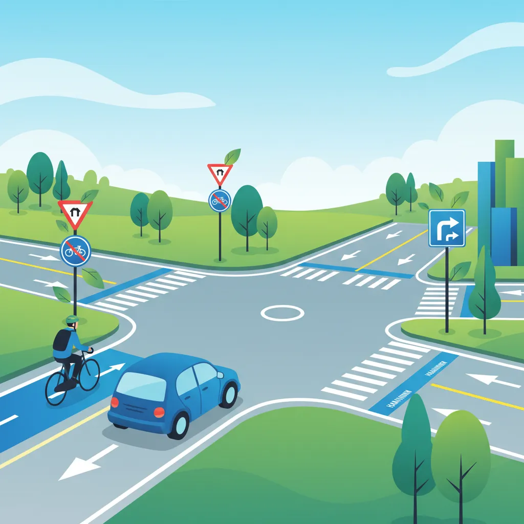 Priority at Unusual Intersections | Dutch Driving Theory Exam Practice